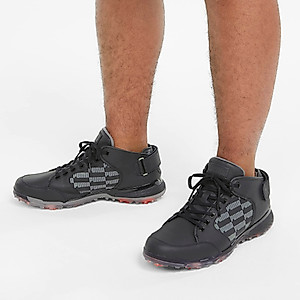 Puma Men's Proadapt Delta Mid Golf Shoe, Black-Quiet Shade, 11