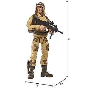 G.I. Joe Classified Series Dusty Action Figure 49 Collectible Premium Toys with Multiple Accessories 6-Inch-Scale with Custom Package Art
