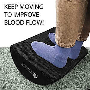 Foot Rest Under Desk, Ergonomic Memory Foam Foot Cushion, Office Foot Rest Pillow, Foot Pillow Office Home Accessories, Desk Foot Stool Rocker, Non-Slip Bottom