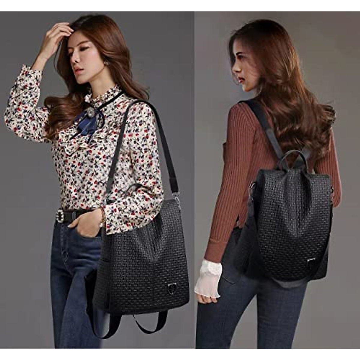 go-done Small vegan leather Women Backpack Purse leather Anti-theft Fashion Travel Shoulder Bag,Ladies Single Shoulder Bag,Mini Backpack