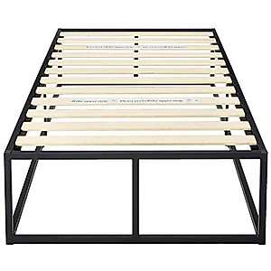 ZINUS Joseph Metal Platforma Bed Frame, Twin & 8 Inch Green Tea Cooling Gel Memory Foam Mattress / Cooling Gel Foam / Pressure Relieving / CertiPUR-US Certified / Bed-in-a-Box, Twin