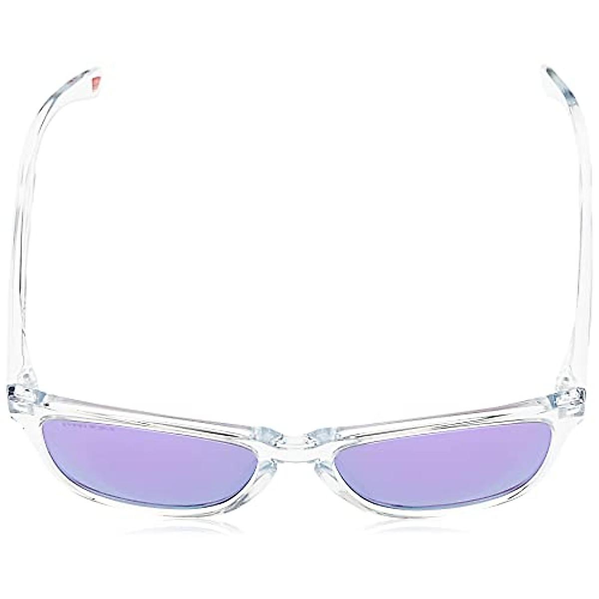 Oakley OO9013 Frogskins Square Sunglasses, Polished Clear/Prizm Violet, 55 mm