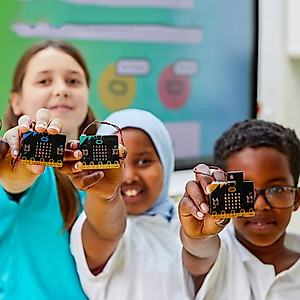 Microbit V2 Starter Kit with IoTCrazy© Frosted Protective Case, Official BBC Micro:bit v2.21 Board, Built-in Speaker and Microphone