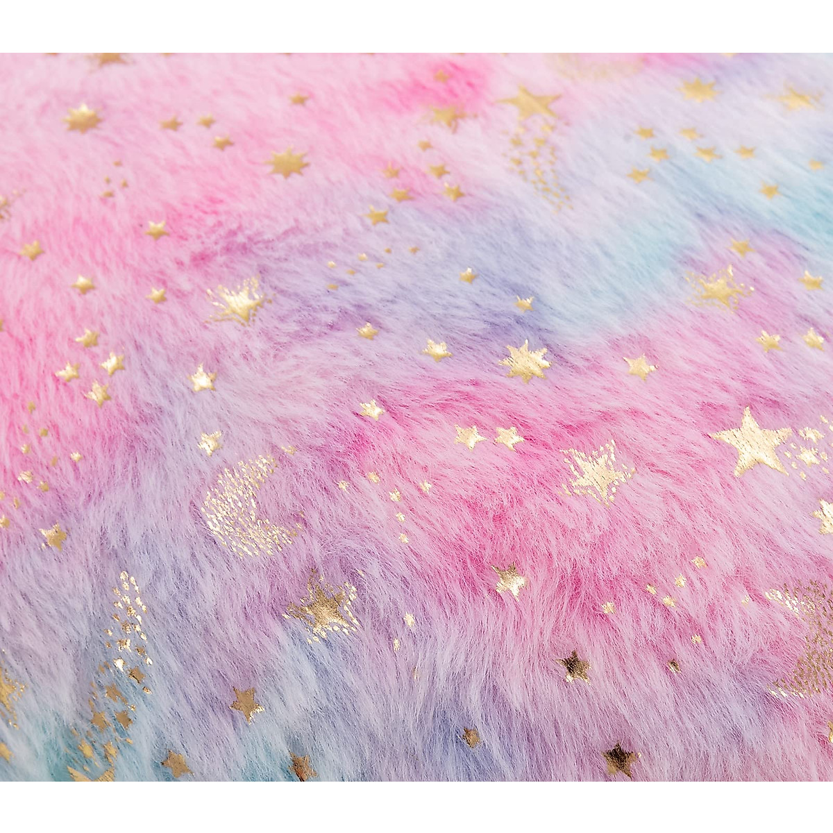 chairus Kids Desk Chair Faux Fur Study Chair for Teenage Girls, Adjustable Heart Shaped Kids Vanity Chair for Bedroom Reading Living Room, Small Cute Student Task Chair with White Foot, Colorful