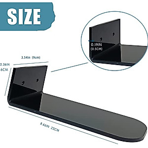 A&H Zier 6 Pack Shoe Display Shelf Floating Shoe Shelf for Sneakers Display Wall Mounted Shoe Floating Shelf Acrylic Floating Shoe Shelf Shoes Rack for Showcase Sneakers Collection on Wall
