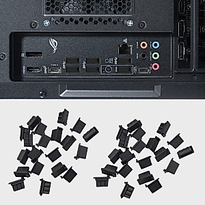 40PC USB A Port Cover Caps, Durable USB Cover Caps for USB Type-A Female Port, USB Dsut Cover for Desktop PC Laptop Router Hub or Other Device with USB Type-A Female Port