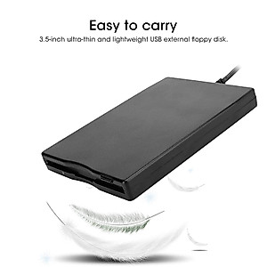 Floppy Disk Reader Drive,Portable 3.5-Inch Ultra-Thin USB Floppy Disk Reader Drive,Plug and Play USB Floppy Drive,Floppy Drive for Windows 10/7 / Vista/Windows 8 / XP/ME / 2000 / SE / 98