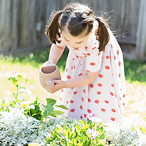 Boppabug | Kids Silicone Gardening Set | Outdoor Toy | Child Safe Watering Can, Rake, and Shovel (Pink)