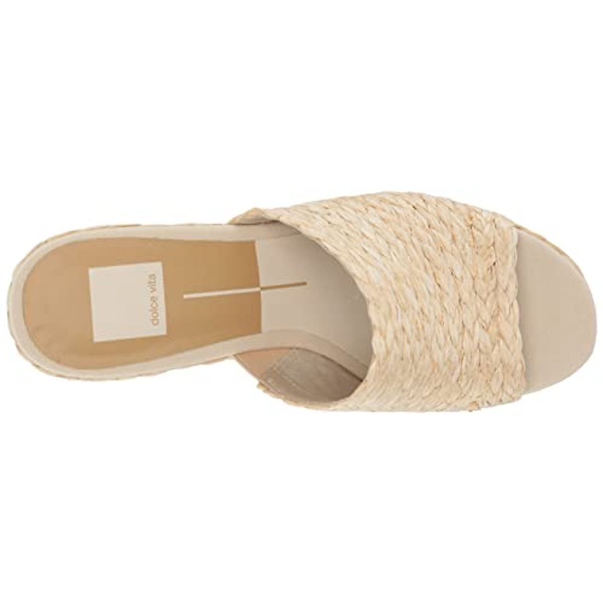 Dolce Vita Women's Elora Heeled Sandal, LT Natural Raffia, 10
