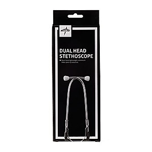 Medline Dual-Head Stethoscopes, Black