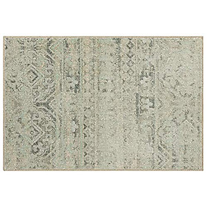 Mohawk Home Layland Beige Floral Geometric (2' 6" X 4' 2") Scatter Rug