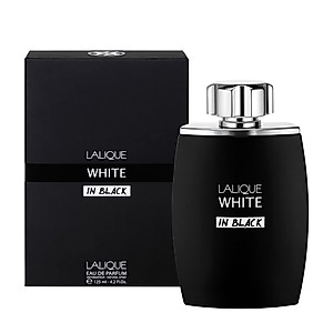 Lalique Lalique White in Black 125ml EDP, Black, White in Black, 4.4 fl. oz.
