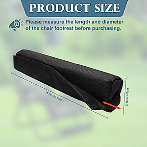 Zero Gravity Chair Cushion for Foot Rest, COITEK Long 15.9in Chair Footrest Cushion for Universal Folding Reclining Patio Chairs Outdoor Patio Lawn Camping Use