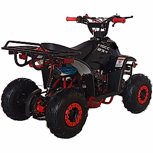 Motor HQ 110cc ATV Fully Automatic Four Wheelers 4 Stroke Engine 6" Tires Quads for Kids Blue Spider