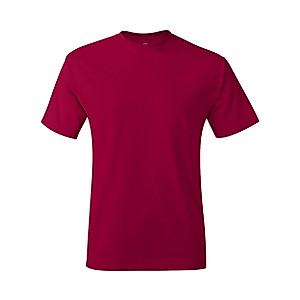 Hanes Tagless Men`s T-Shirt Deep Red