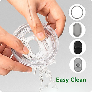 Snowfall 20 oz Screw Top Lid for Yeti Rambler Travel Mug, Stronghold Lid Replacement for Yeti 20 oz Tumbler, Spill Proof, Straw Friendly