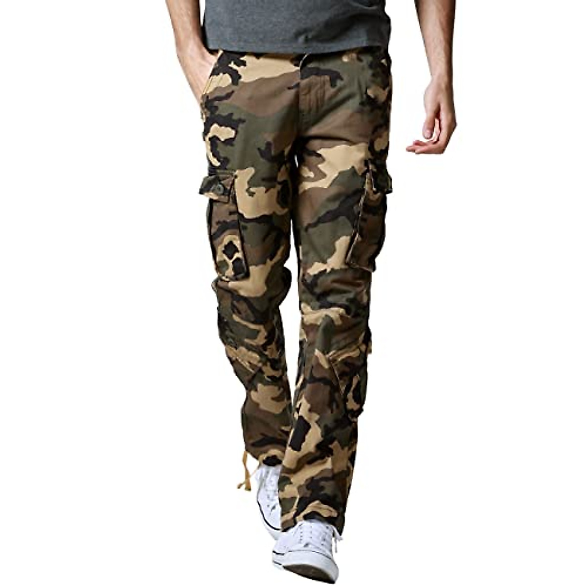 Match Men's Wild Cargo Pants(36,Camouflage)