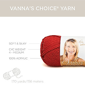 (1 Skein) Lion Brand Yarn Vanna's Choice Yarn, Beige