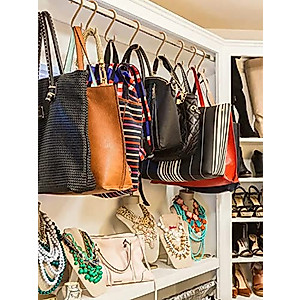 HomeyHandcraft 8 Pack 6 Inch Rattan S Hooks for Hanging, Hangers S Shaped Hooks for Bags, Clothes, Plants, Utensils, Cups, Mugs, Pans, Pots, Kitchenware