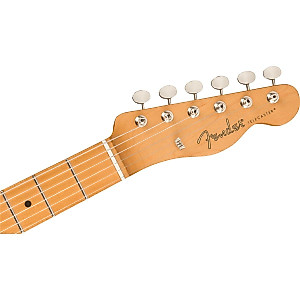 Fender Noventa Telecaster Electric Guitar, with 2-Year Warranty, Fiesta Red, Maple Fingerboard