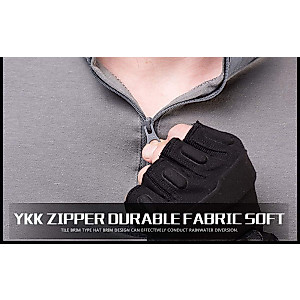 HAN·WILD Men's Tactical Military Suits Long Sleeve Rip-Stop Uniforms Combat Shirt and Pants Elbow Knee Pads (Gray, XL(132~154LB))