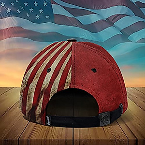 CleveFit 3D Printed, One Nation Under God Baseball Cap, American Eagle Hat for USA Patriots, Unique Design Hat (Bdnh110613htb)