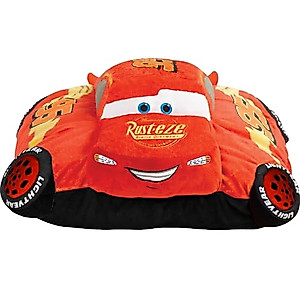 Pillow Pets Disney Pixar Cars 3, Lightning Mcqueen, 16" Stuffed Plush Toy, Red