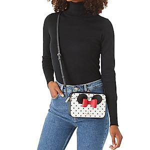 Kate Spade X Disney Minnie Mouse Polka Dot Crossbody Camera Bag (White Multi)