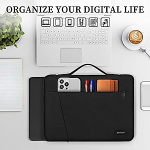 Laptop Backpack 17.3 Inch TSA Friendly Travel Backpack for Men Women, Laptop Case 14 Inch Waterproof Laptop Sleeve with Portable Handle