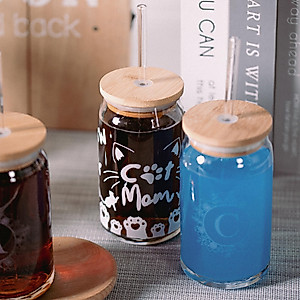 16 Ounce Can Tumbler Glasses,Gifts For Cat Lovers, Cat Owners, Cat Mama, Cat Mom, Fur Mama - Cat Mom Gifts For Women - Cute Funny Gifts For Women, Best Friend, Girlfriend