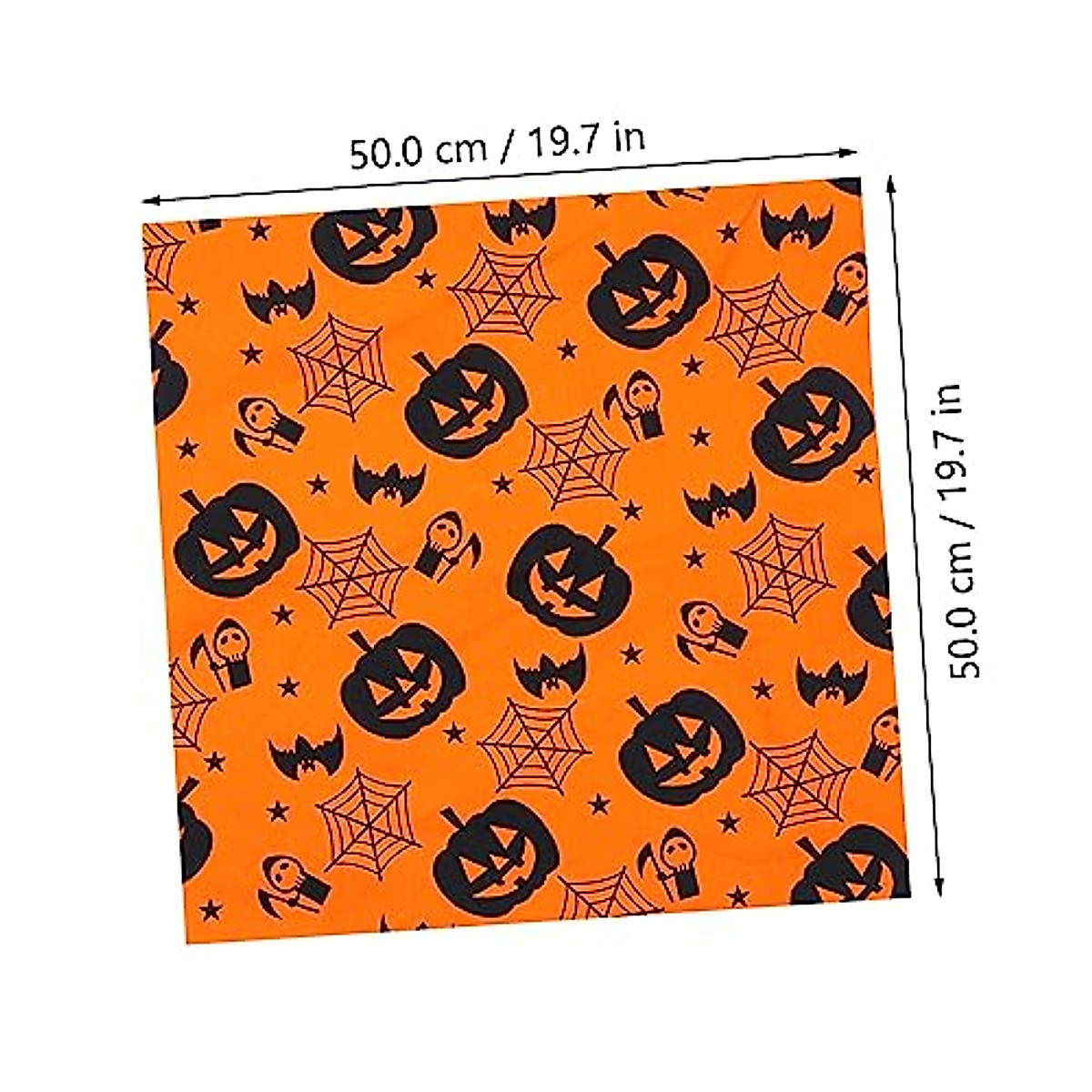 Amosfun 8pcs Pumpkin Cotton Fabric Quilt Fabric Quilting Fabric Camo Fabric Precut Fabric Scraps Sewing Craft Pre- Cut Quilt Squares Printed Craft Fabric Halloween Cloth DIY Sewing Cloth