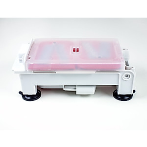 Paderno World Cuisine 3-Blade Folding Vegetable Slicer / Spiralizer Pro, Counter-Mounted and includes 3 Different Stainless Steel Blades