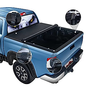 North Mountain Soft Roll Up Truck Tonneau Cover for 2017-2023 Honda Ridgeline Truck Bed, Truck Bed Cover fits 2017-2023 Honda Ridgeline 5ft Pickup Fleetside/Styleside Bed (64")
