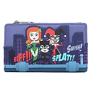 Loungefly x DC Comics Gotham City Sirens Faux Leather Flap Wallet