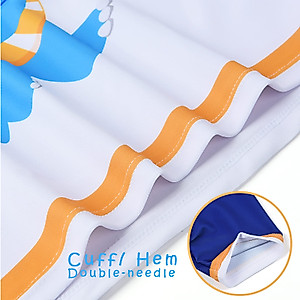 Toddler Boys 2-Pieces Dinosaur Bathing Suit Trunk and Rashguard Kids T-Rex Printed Swimwear Swimsuit Short Sets