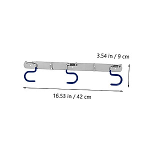 DOITOOL Mop Holder S- Type Mop Hook Toiletries Organizer Mops Rakes Holder Wall Hanger Hooks Garage Tool Organizer Heavy Duty Mop S-type Mop Hook Rack Stainless Steel Wall Mount Tableware