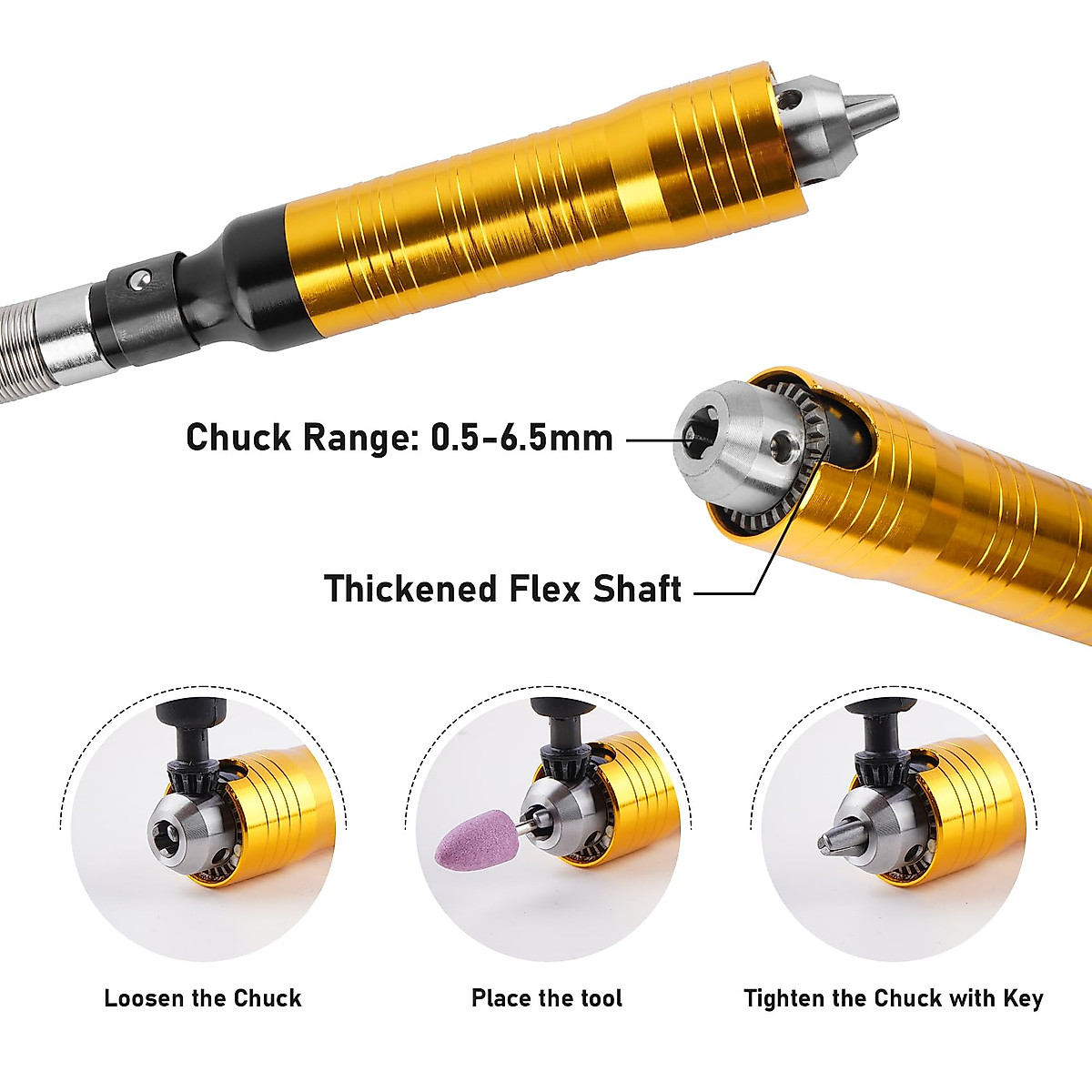 Nisorpa 1000W 30000RPM Flex Shaft Rotary Tool Hanging Grinder Carver with Stepless Speed Foot Pedal Multi-function Grinding Machine Kit with Accessories for Jewelry Polishing Grinding DIY