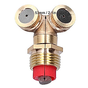 Water Spray Head, Irrigation Accessory Garden Spray Nozzle Brass Nozzle for Watering for Flowers Greenhouses for Gardens for Greenhouses