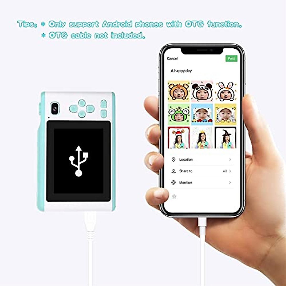 GIENEX Kids Selfie Camera, Christmas Birthday Gifts for Boys Age 3-9, HD Digital Video Cameras for Toddler, Portable Toy for 3 4 5 6 7 8 Year Old Boy with 32GB SD Card (Color : Pink)