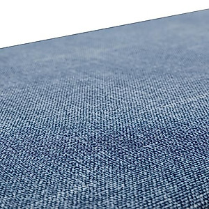 Pillow Perfect Tory Solid Indoor/Outdoor Wicker Patio Sofa/Swing Cushion Tufted, Weather and Fade Resistant, 19" x 44", Blue