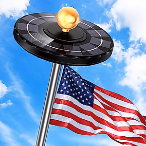 Solar Flagpole Light, Newest 132 LED 3X Brighter Outdoor Flagpole Light, Flag Cover Waterproof Solar Flag Night Light for Ground Pole 15-25ft, 10-12 Hour Dusk to Dawn Auto On/Off, 3 Lighting Modes