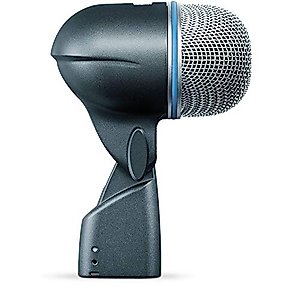 Shure BETA 52A Kick Drum Microphone - Supercardioid Dynamic Mic with High Output Neodymium Element, Locking Stand Adapter, Durabl Steel Mesh Grille and Shock Mount