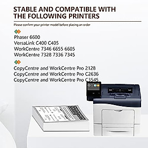 DRAWN C400/C405 Black Drum Unit 108R01121 Compatible 1Pack 108R01121 Drum Cartridge Replacement for Xerox Phaser 6600 VersaLink C400 C405 WorkCentre 6605 Printer