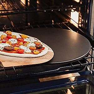 Chef Pomodoro Round Pizza Stone for Oven and Grill, Best Baking Stone for Ovens and Grills, Pizza Baking Stone for Pizza and Bread Baking, BBQ Pizza Stone, Durable - 15 inch