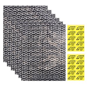 HRX Package 20pcs Large Premium Anti Static Bags with Antistatic Sticker, 12 X 16 inches Open Top ESD Shielding Anti-Static Bag for Motherboard SSD HDD Laptop Electronic Components