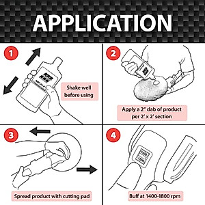 Malco Buff Lite II Finishing Crème – One-Step Professional Cutting, Polishing and Finishing Compound/Removes Brush Marks, Car Wash Scratches, and Snow Brush Scratches / 32 Oz. (114132)
