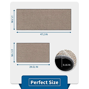 COCOER 2 PCS Kitchen-Rugs Washable, Non-Slip Kitchen-Mat for Floor, Absorbent Neutral Kitchen Rugs and Mats in Front of The Sink