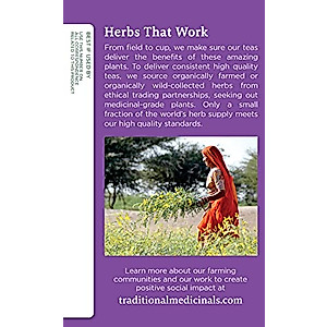 Traditional Medicinals Organic Smooth Move Senna Peppermint Herbal Tea, Relieves Occasional Constipation, (Pack of 4) - 64 Tea Bags