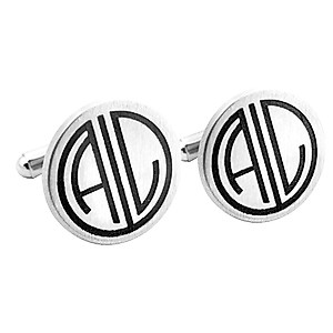 MUEEU Cufflinks for Man Father of the Groom Cufflinks Custom Wedding Cuff Links Handmade Personalized Gifts For Father (Round Father of the groom cufflinks & Tie clip)