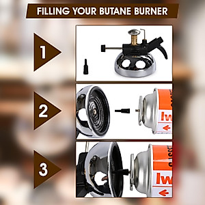 LOEFF&LEE 5 Espresso Cups - Siphon Coffee Maker with MicroBurner (Tabletop Syphon Coffee Brewer - 600ml)